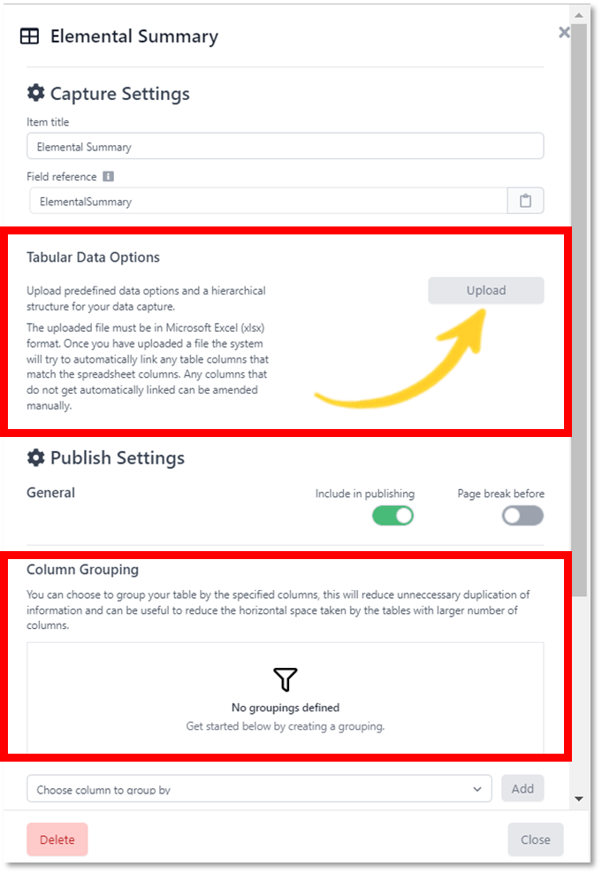 Design Menu Overview