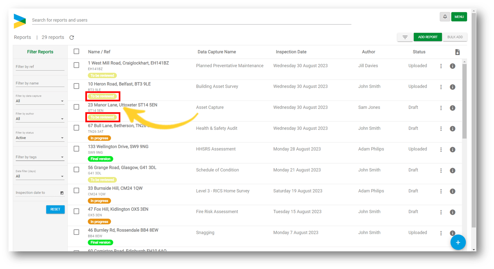 Using the Tagging feature