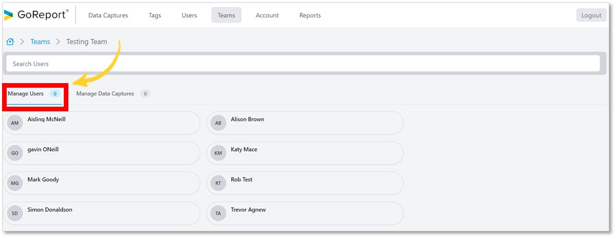 How to use GoReport Teams